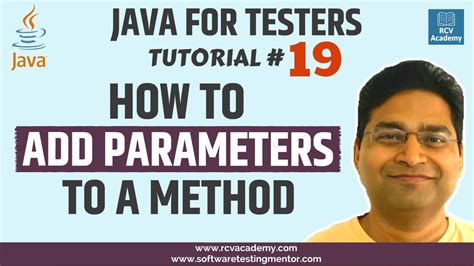 Java For Testers 19 How To Add Parameters To A Method In Java