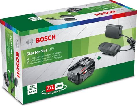 Bosch 18V Starterset Gereedschapsaccu En Lader 4 0Ah Bol