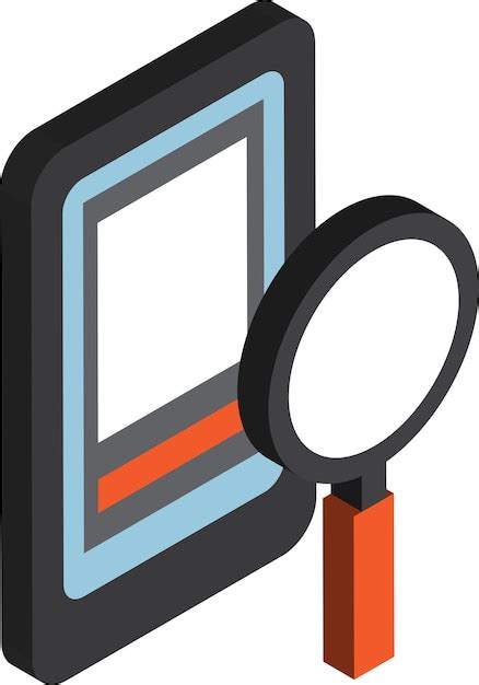 Premium Vector Smartphone And Magnifying Glass Illustration In 3d