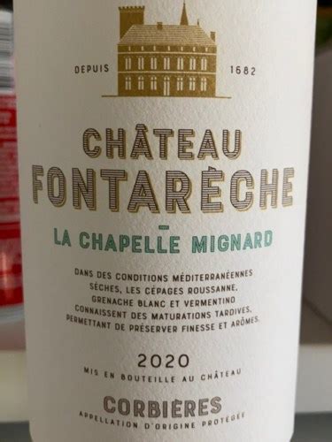 Château Fontarèche La Chapelle Mignard Corbières Vivino US