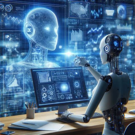 Futuristic Artificial Intelligence Cyborg Bionic Human Robotic