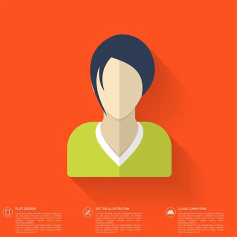 Cono De Perfil De Usuario De Avatar Masculino Plano Concepto De