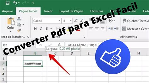converter pdf para excel fácil excel youtube