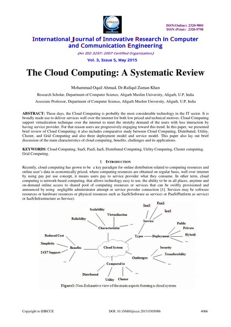 pdf the cloud computing a systematic review