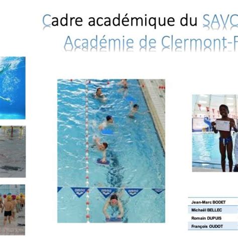Cadre Acad Mique Du Savoir Nager Padlet Education Physique Et Sportive