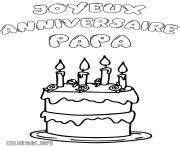 Coloriage Joyeux Anniversaire Papa Jecolorie