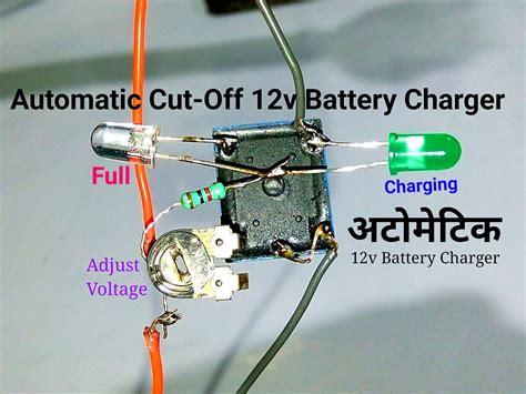 V Battery Charger With Auto Cut Off Circuit Diagram Pdf