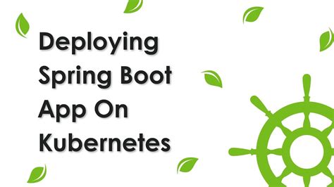 Run And Deploy Spring Boot Application On Kubernetes Deploying Spring Boot App On K8s Cluster