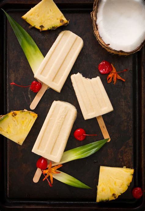 Paletas de piña colada Receta con imágenes Recetas de paletas de