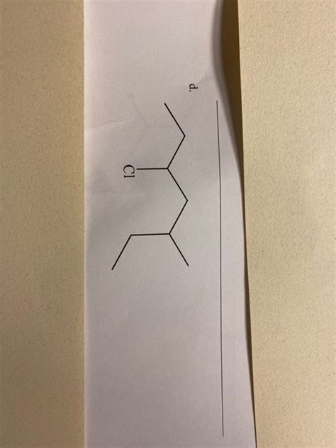 Solved Name The Following Molecule Please Show Steps On How Chegg