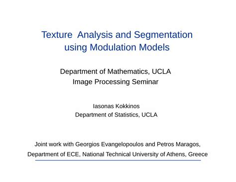 pdf texture analysis and segmentationanalysis and segmentation vision mas ecp fr personnel