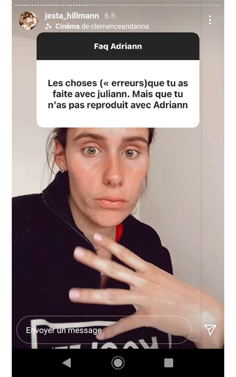 Photo Jesta Hillmann répond aux questions de ses fans sur Instagram