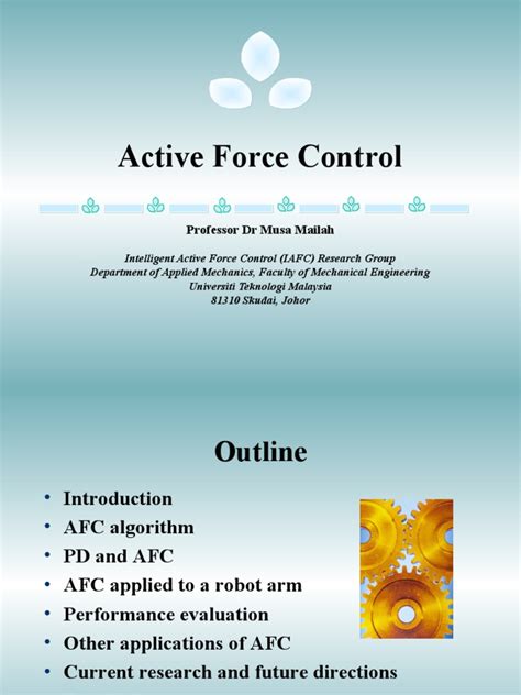 active force control pdf accelerometer algorithms