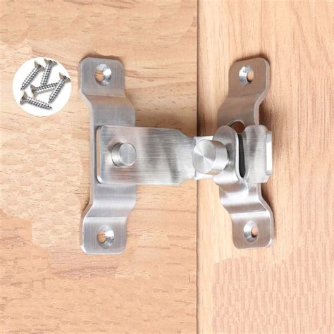 WANLIAN Acier inoxydable 90 degrés droit Angle lock serrure porte