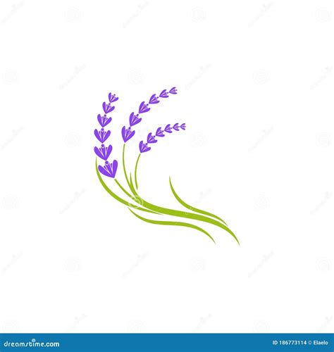 Lavender Flower Vector Icon Illustration Stock Vector Illustration Of