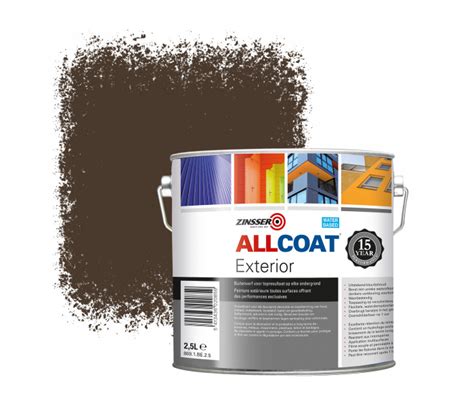 Zinsser Allcoat Peinture murale extérieure RAL 8014 Brun sépia 2 5 litre