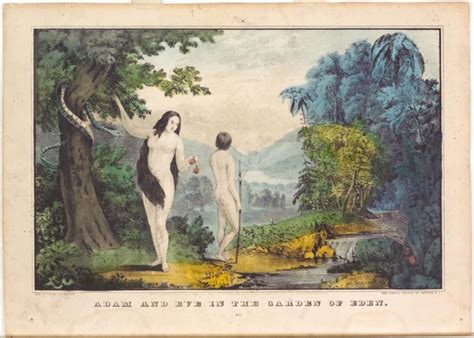 Adam And Eve In The Garden Of Eden Nathaniel Currier Springfield Museums