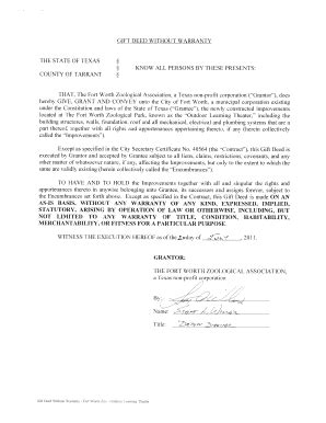 Gift Deed Texas Fill And Sign Printable Template Online