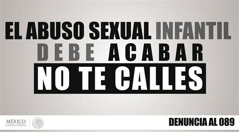 El Abuso Sexual Infantil Debe Acabar Consejo Nacional De Poblaci N