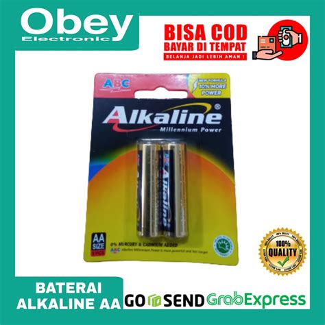 Jual Baterai ABC Alkaline AA A2 Isi 2 Pcs 1 5V Shopee Indonesia