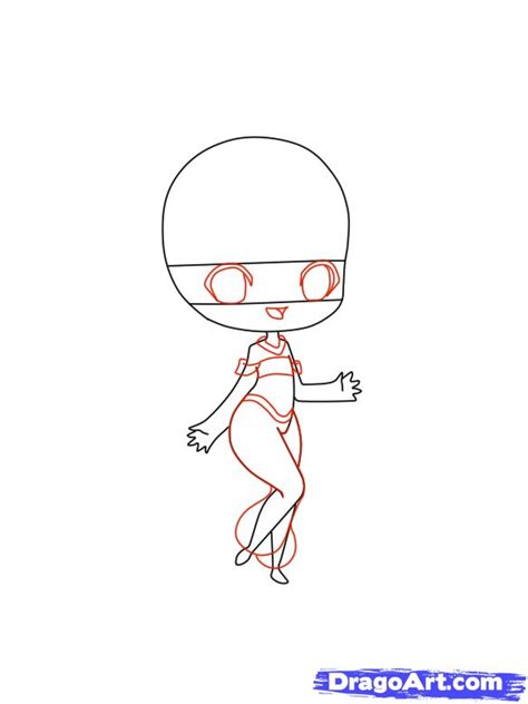 How To Draw Chibi Jasmine Step By Step Drawing Guide By Jedec