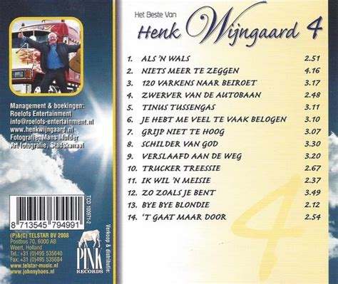 Beste Van Vol Henk Wijngaard Cd Album Muziek Bol