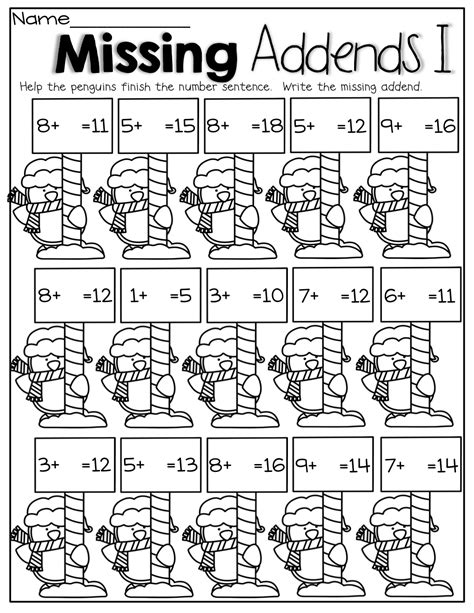 3 Addends Worksheet First Grade