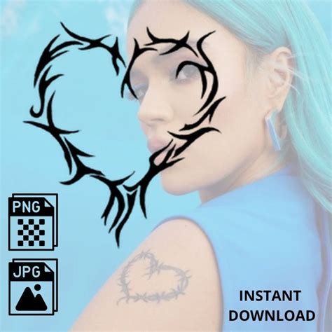 Karol G Heart Tattoo Png File Bichota Svg Karol Png Instant Etsy