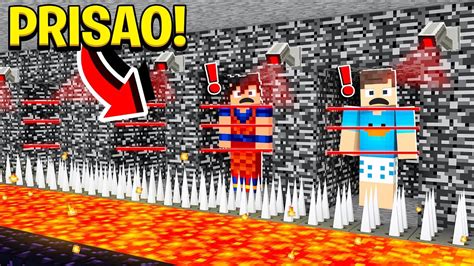 ESCAPE DA PRISÃO MAIS SEGURA ARMADILHAS NO MINECRAFT YouTube