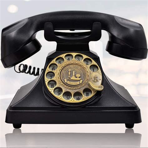 IRISVO Rotary Dial Telephone Retro Old Fashioned Landline Phones With