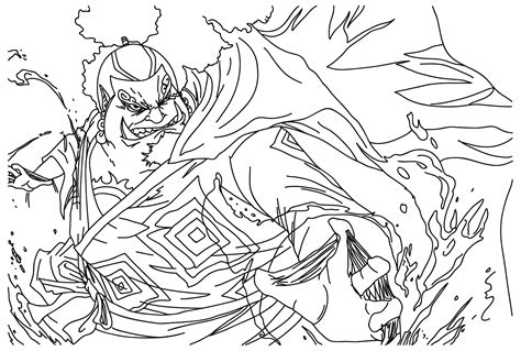 Jinbe One Piece Para Colorear Jinbe Para Colorear P Ginas Para
