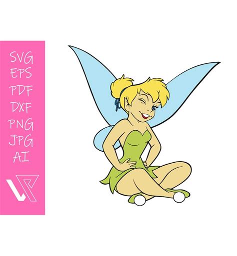 Tinkerbell Fairy Tinkerbell Layered SVG Cricut Cut File Sil Inspire