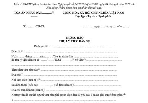 What Is The Latest Form For Notice Of Acceptance Of The Civil Matter In