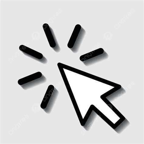 Cursor Do Mouse Símbolo Seta Clique Na Ilustração Do Ponteiro Isolado