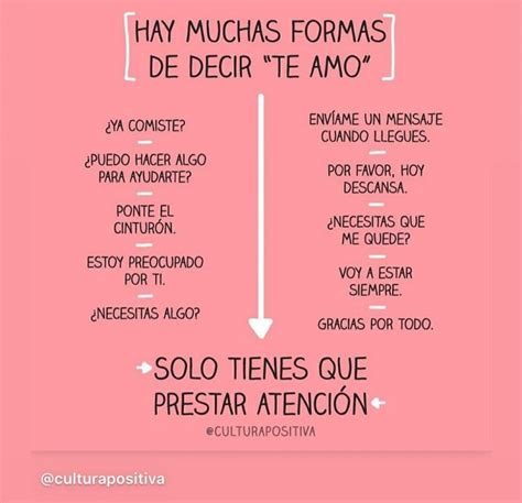 Diferente Formas De Decir Te Amo Frases De Consejos Consejos Para