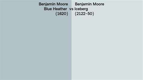 Benjamin Moore Blue Heather Vs Iceberg Side By Side Comparison
