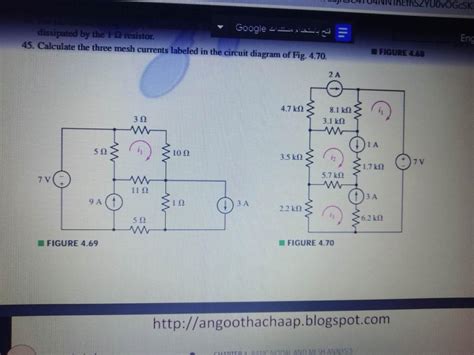 Solved 45 Calculate The Three Mesh Currents Labeled In The Chegg