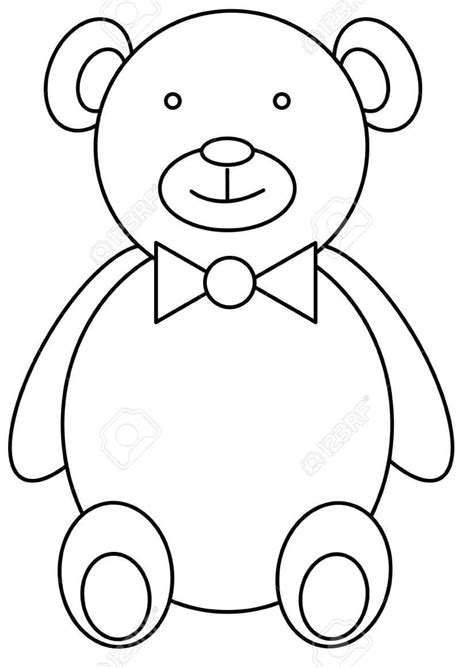 Coloriage Nounours Facile T L Charger Et Imprimer Gratuit Sur