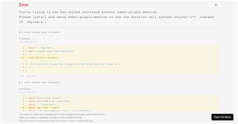 React Tailwind Emotion Starter Codesandbox