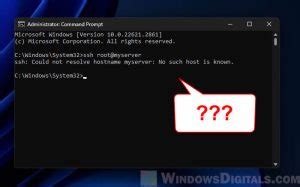 Windows Ssh Could Not Resolve Hostname No Such Host Is Known