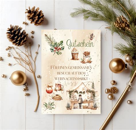 Gutschein Weihnachtsmarkt Gutschein Ausflug Gutschein Gemeinsame Zeit