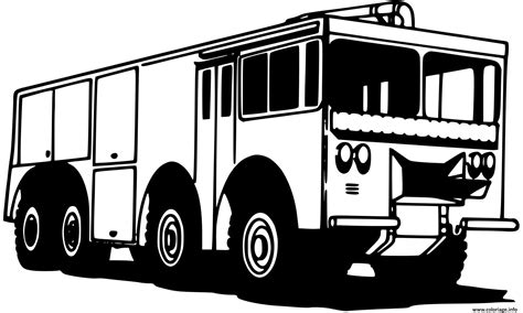 Coloriage Camion Des Pompiers Dessin Pompier à imprimer