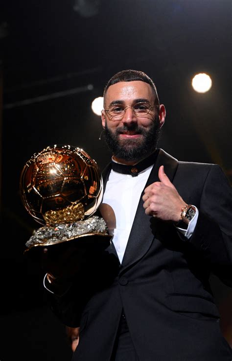 Photo Karim Benzema Ballon d Or masculin 2022 66ème cérémonie du