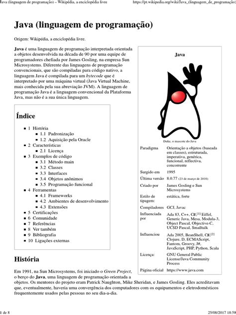 java linguagem de programação java linguagem de programação Áreas de ciência da computação