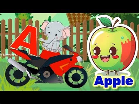 Learn The Alphabets A Z Phonics Song With Riding Animation Alphabets