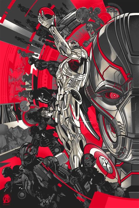 Avengers Age Of Ultron Art Poster Print Set