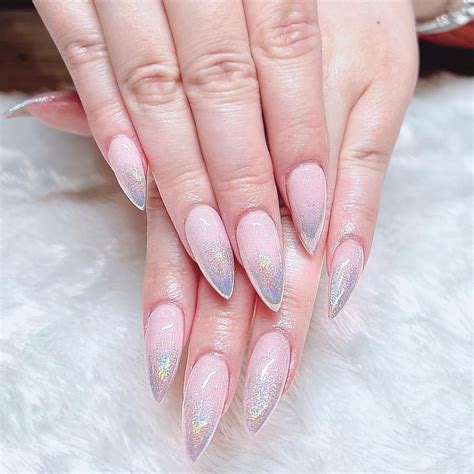 French Ombre Nails With Glitter 37 Manicure Ideas Not Just For Christmas
