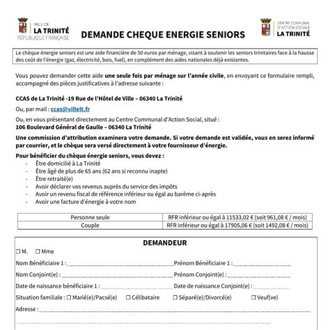 Cheque Energie