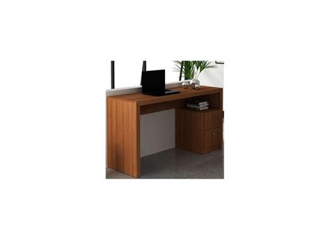 Mesa Para Escritório 2 Gavetas Amendoa Me4130 Tecno Mobili o