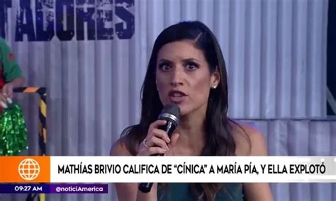 María Pía Copello arremete contra Mathías Brivio por tildarla de cínica